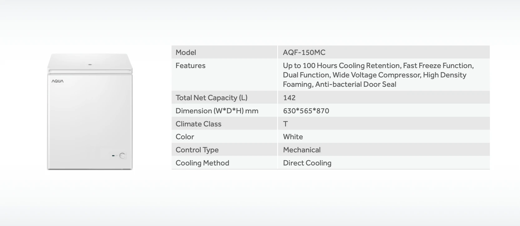Jual COLD CHAIN AQF-150MC - Desember 2025 | AQUA Elektronik